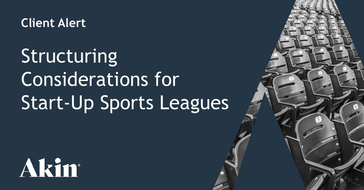 Structuring Considerations for Start-Up Sports Leagues | Akin