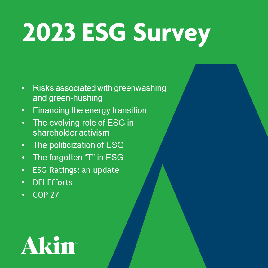 2023 ESG Survey | Akin