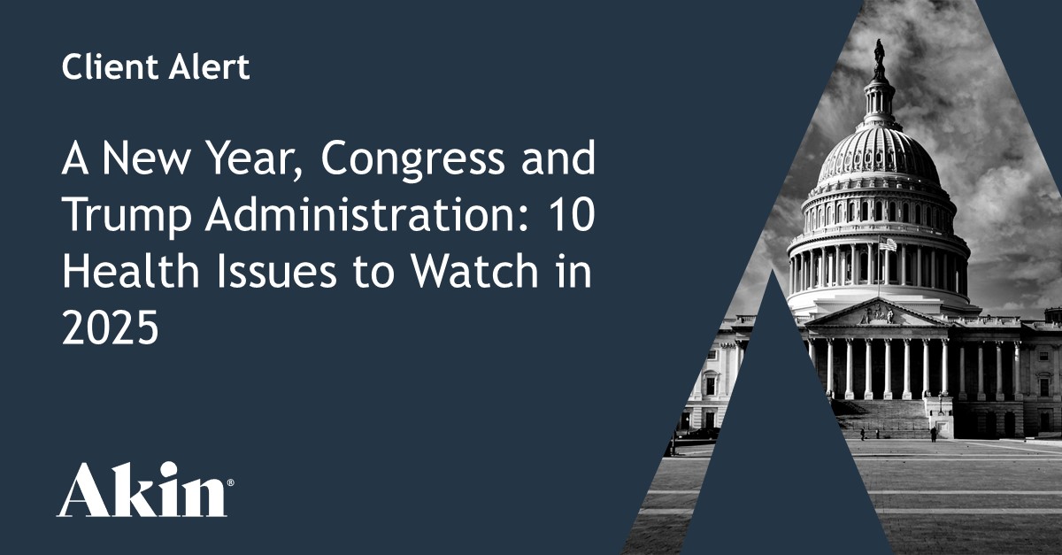 A New Year, Congress and Trump Administration: 10 Health Issues to ...
