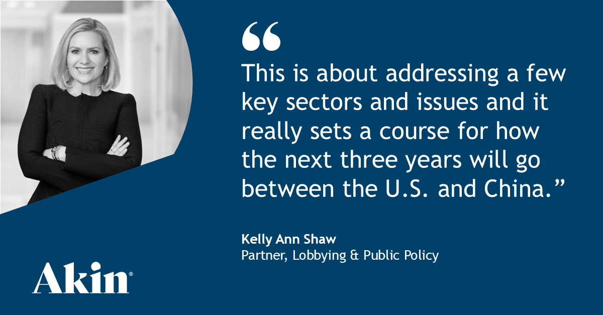 Kelly Ann Shaw Talks U.S. and China Trade Relations with BBC Radio 4 | Akin