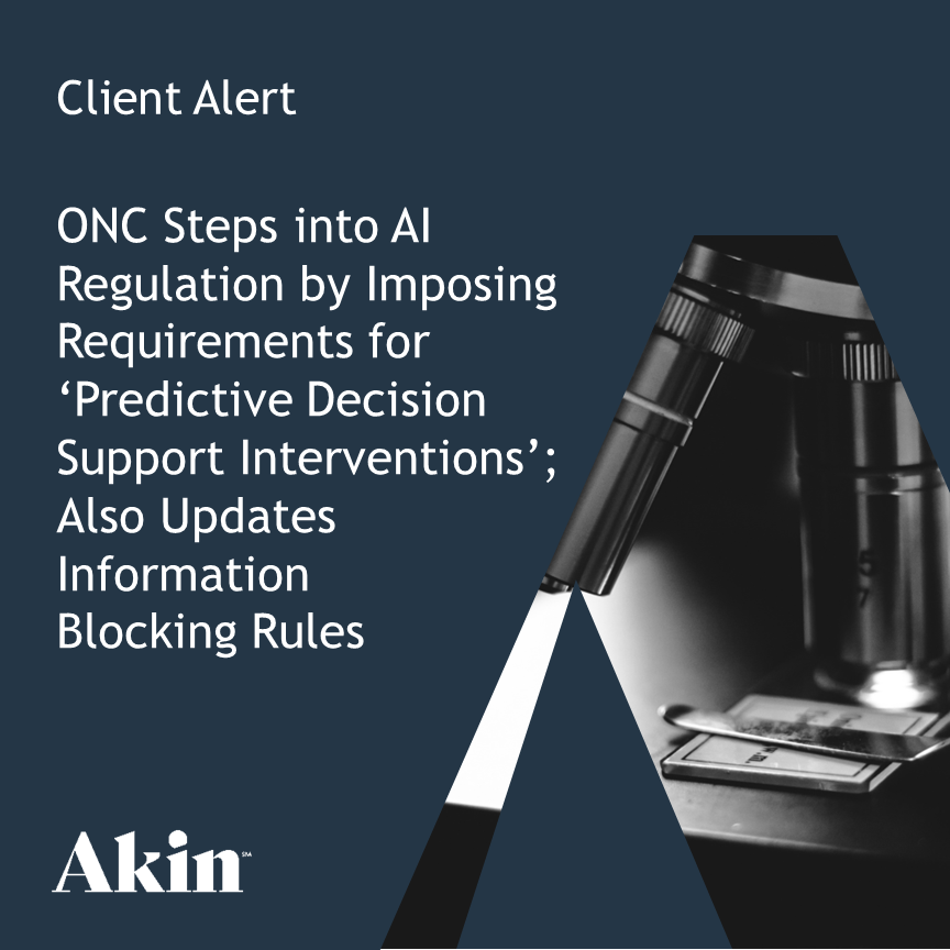 ONC Steps into AI Regulation, Finalizing Extensive Requirements for ...