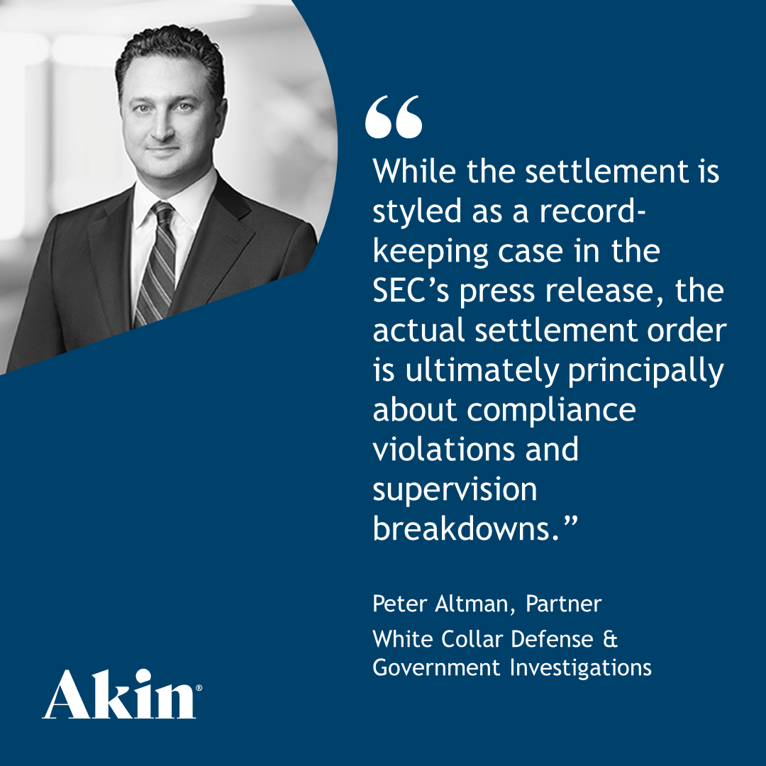 Bloomberg Law Quotes Peter Altman on SEC’s Crackdown on Compliance ...