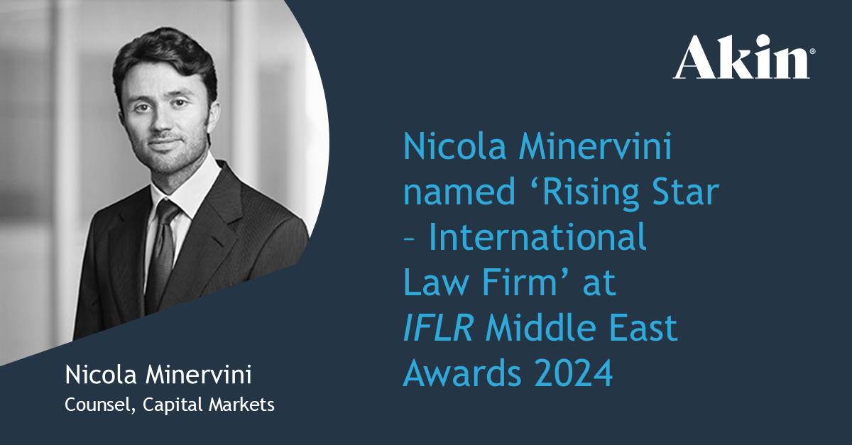 Nicola Minervini Named ‘International Law Firm Rising Star’ at IFLR ...