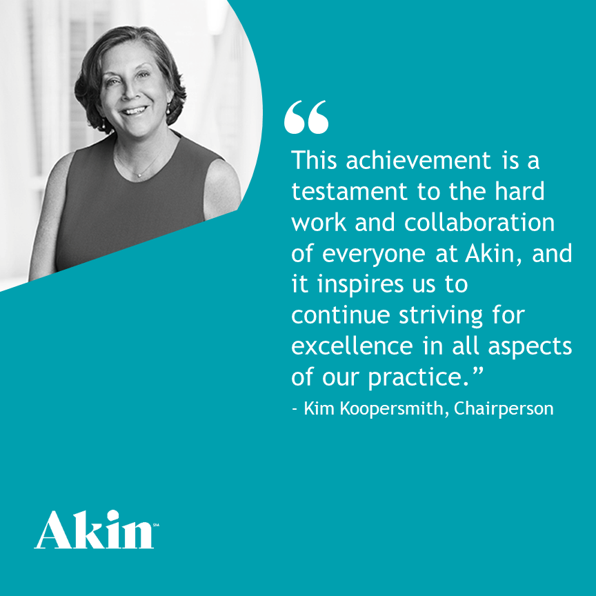 Akin Sees Eighth Appearance on Am Law A-List | Akin