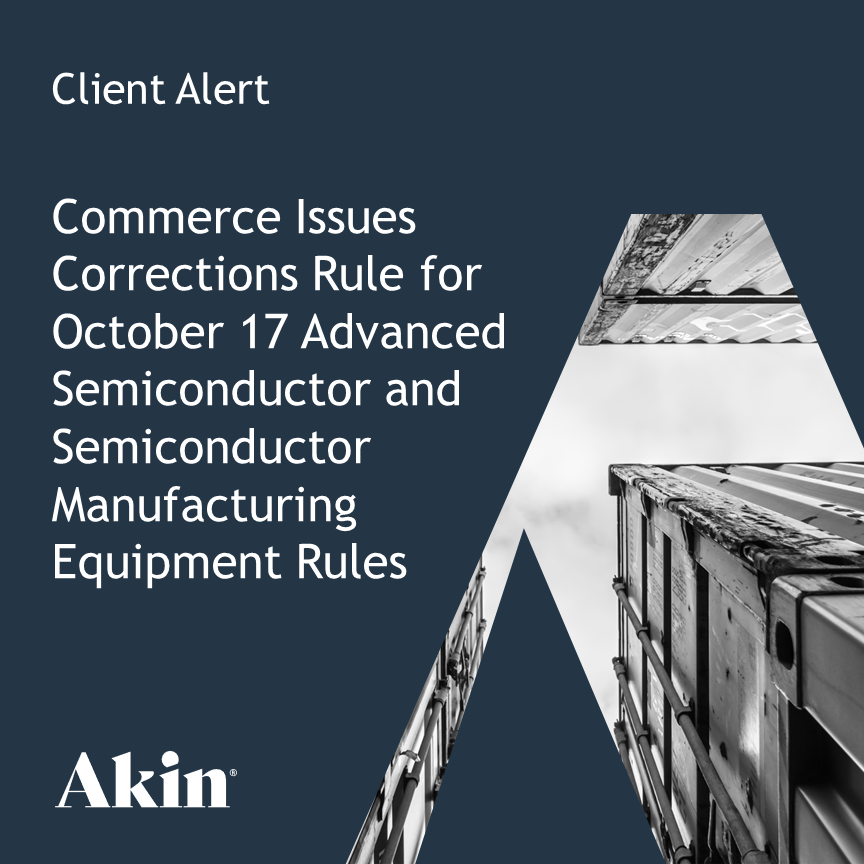 Commerce Issues Corrections to Advanced Semiconductor and Semiconductor ...