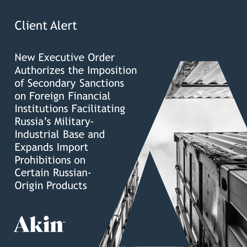 New Executive Order Authorizes the Imposition of Secondary Sanctions on ...