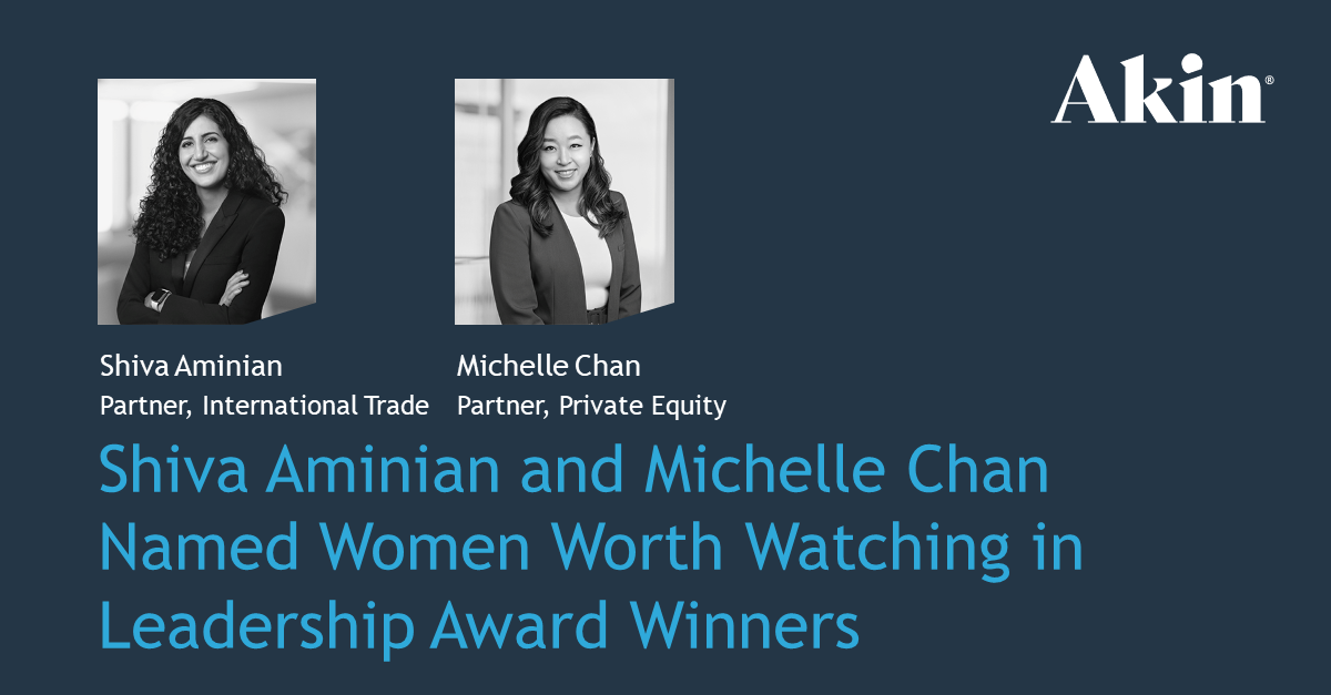 Shiva Aminian, Michelle Chan Named Among Diversity Journal’s Women Worth Watching in Leadership ...