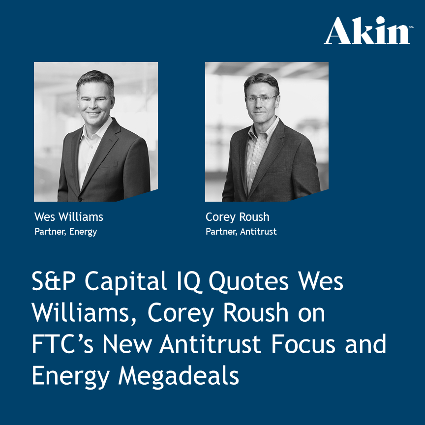 S&P Capital IQ Quotes Wes Williams, Corey Roush on FTC’s New Antitrust ...