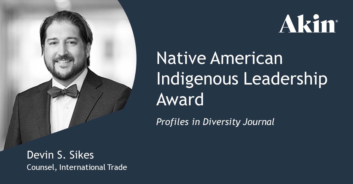 Devin Sikes a Recipient in Diversity Journal’s Native American ...