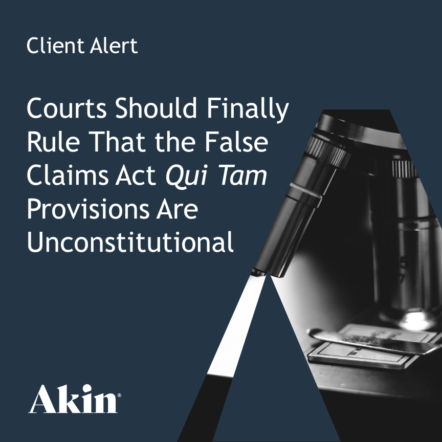 Courts Should Finally Rule That the False Claims Act Qui Tam Provisions ...