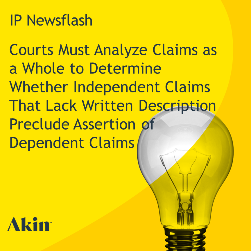 Courts Must Analyze Claims as a Whole to Determine Whether Independent ...