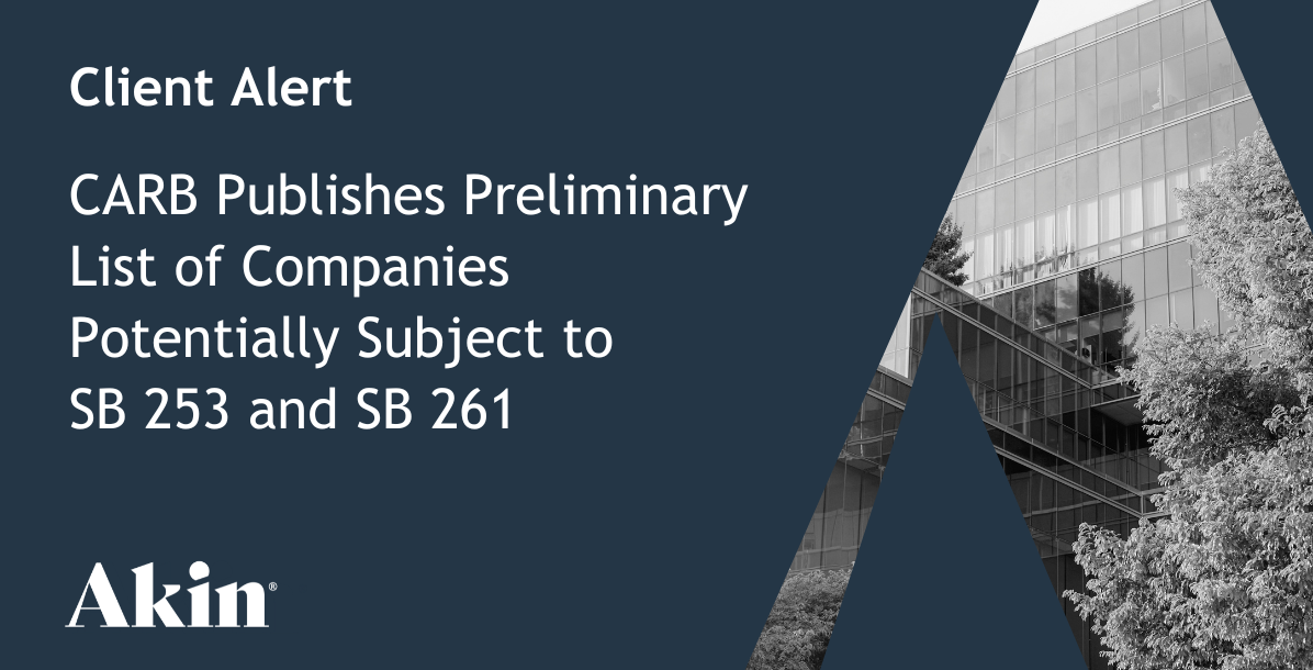 CARB Publishes Preliminary List of Companies Potentially Subject to SB ...