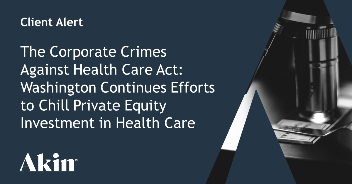The Corporate Crimes Against Health Care Act: Washington Continues ...