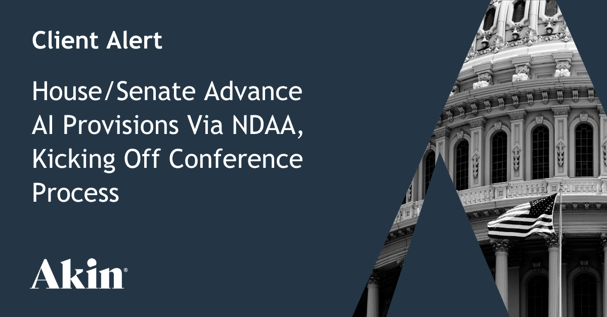 House/Senate Advance AI Provisions Via NDAA, Kicking Off Conference ...