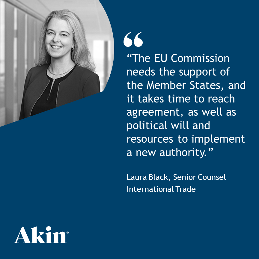 Laura Black Quoted by Media on Proposed EU Investment Legislation | Akin
