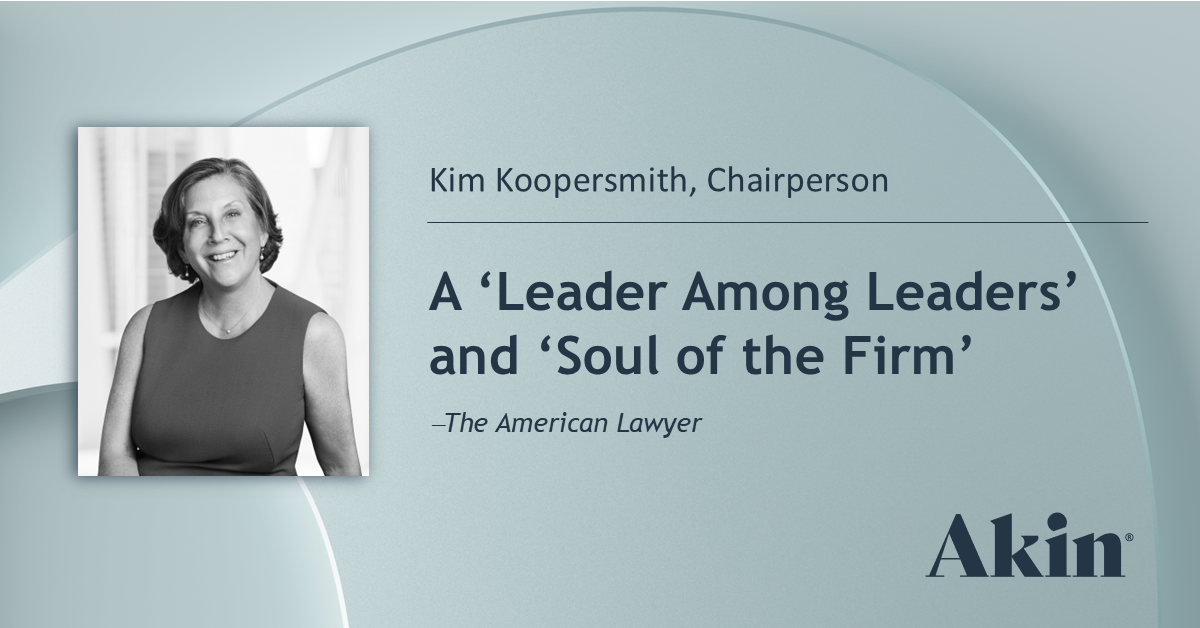 Kim Koopersmith Featured in The American Lawyer for her Transformative ...