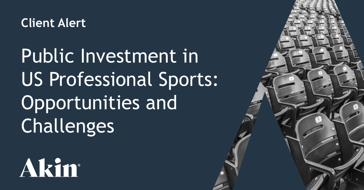 Public Investment in US Professional Sports: Opportunities and ...